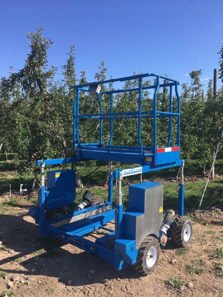 Electric Orchard Harvesting Platform: EPS - Blueline Manufacturing Co.